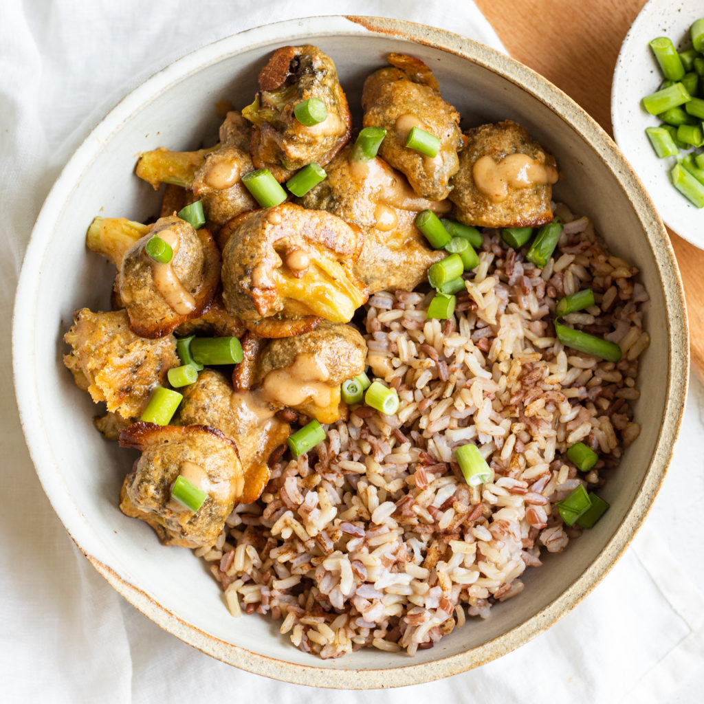 Vegan Bang Bang Broccoli - Avocado Skillet