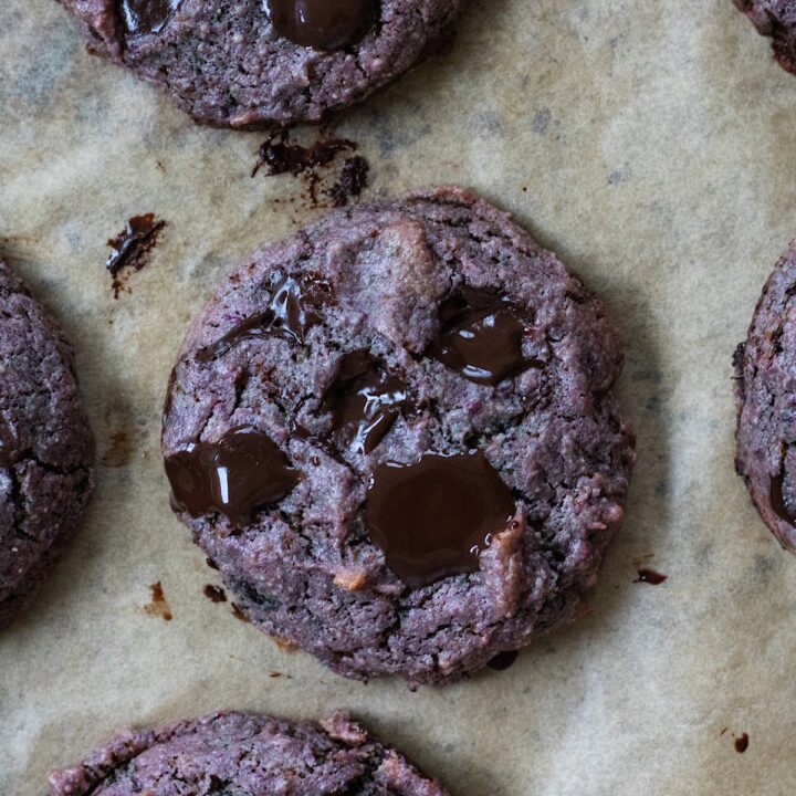 Purple Sweet Potato Cookies With Chocolate Chips (vegan) - Avocado Skillet