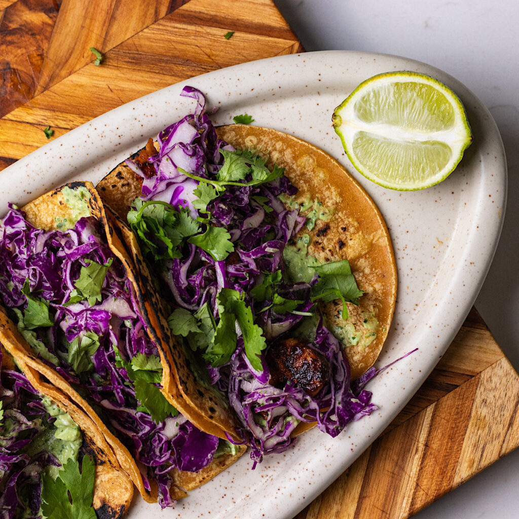 Chipotle Maple Shrimp Tacos - Avocado Skillet