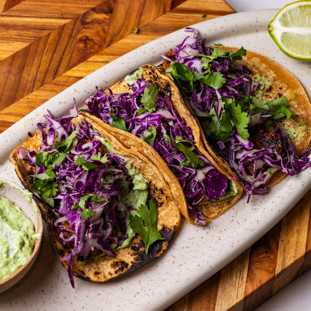 Chipotle Maple Shrimp Tacos - Avocado Skillet