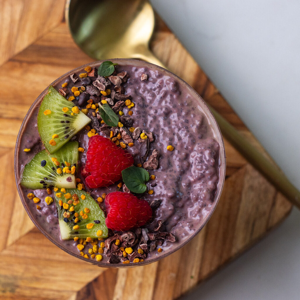 Acai Chia Pudding with Greek Yogurt - Avocado Skillet
